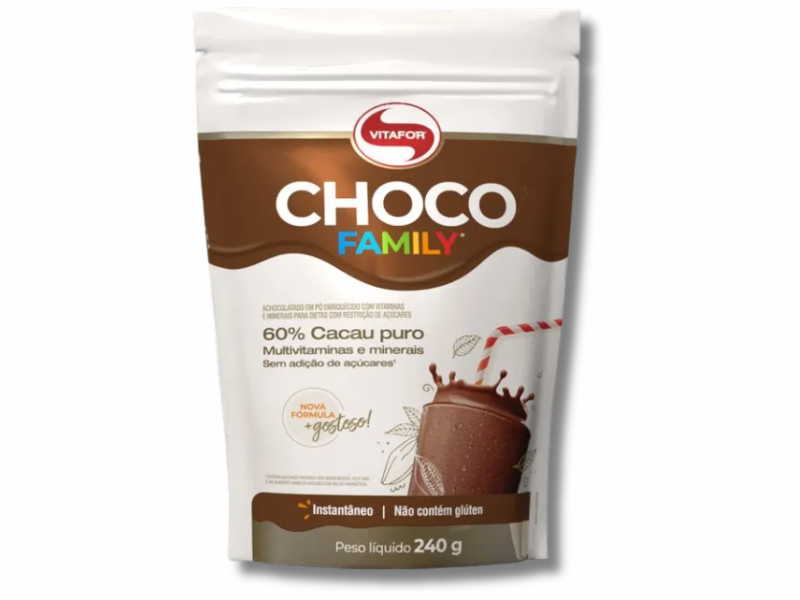 CHOCO FAMILY POUCH 240G - VITAFOR | Sua Saúde Distribuidora