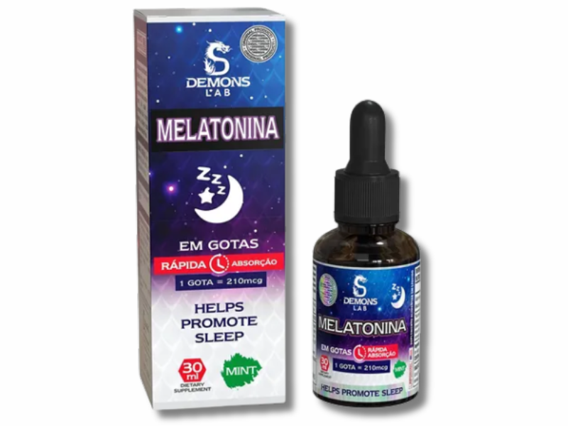 MELATONINA 30ML MINT FLAVOR - DEMONS LAB | Sua Saúde Distribuidora