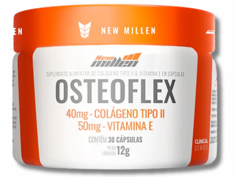 OSTEOFLEX COLAGENO TIPO II 30CAPS - NEW MILLEN | Sua Saúde Distribuidora